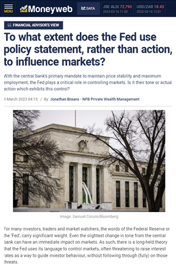 To what extent does the Fed use policy statement, rather than policy ...
